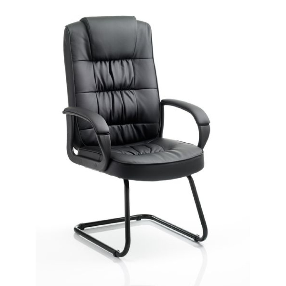 Moore Leather Cantilever Chair | Office Chairs UK